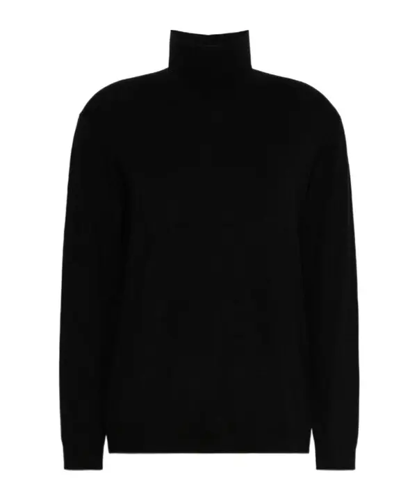 Max Mara Mock Neck Knitted Jumper