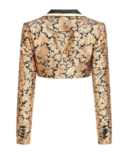 Dolce & Gabbana Floral Brocade Blazer - Gold