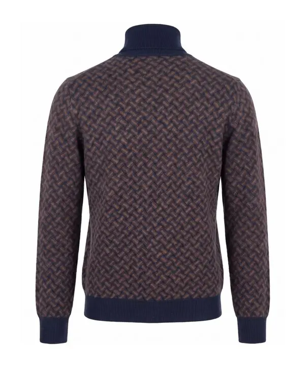 DRUMOHR Basket-weave Roll-neck Sweater