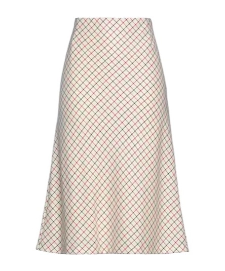 MAISON MARGIELA Plaid Midi Skirt