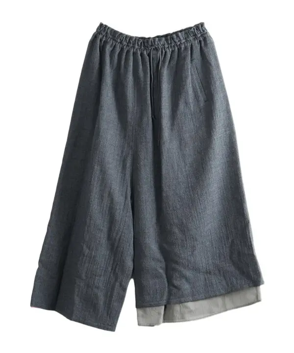 Y’s Black Label Wide-leg Double String Pant