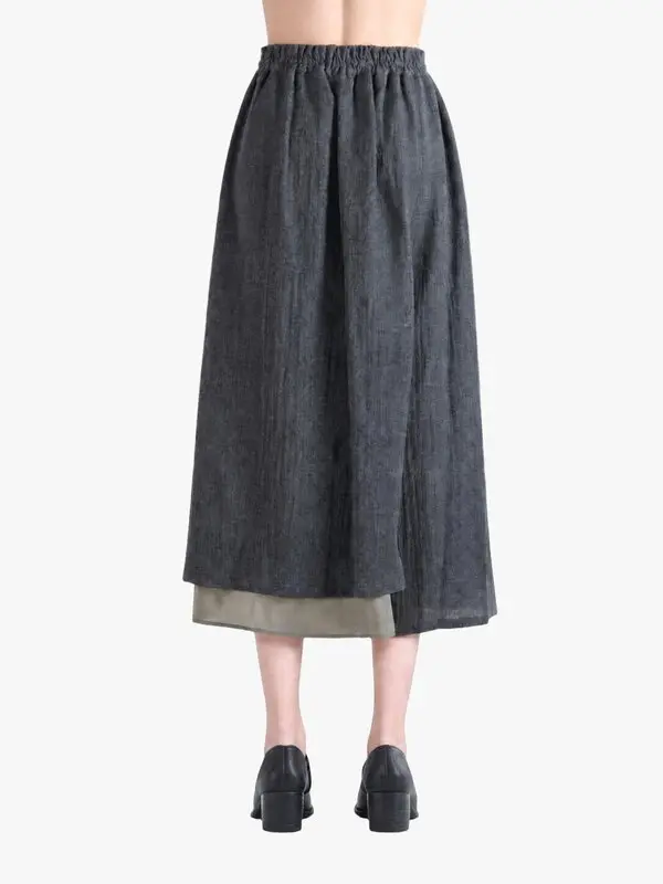 Y’s Black Label Wide-leg Double String Pant