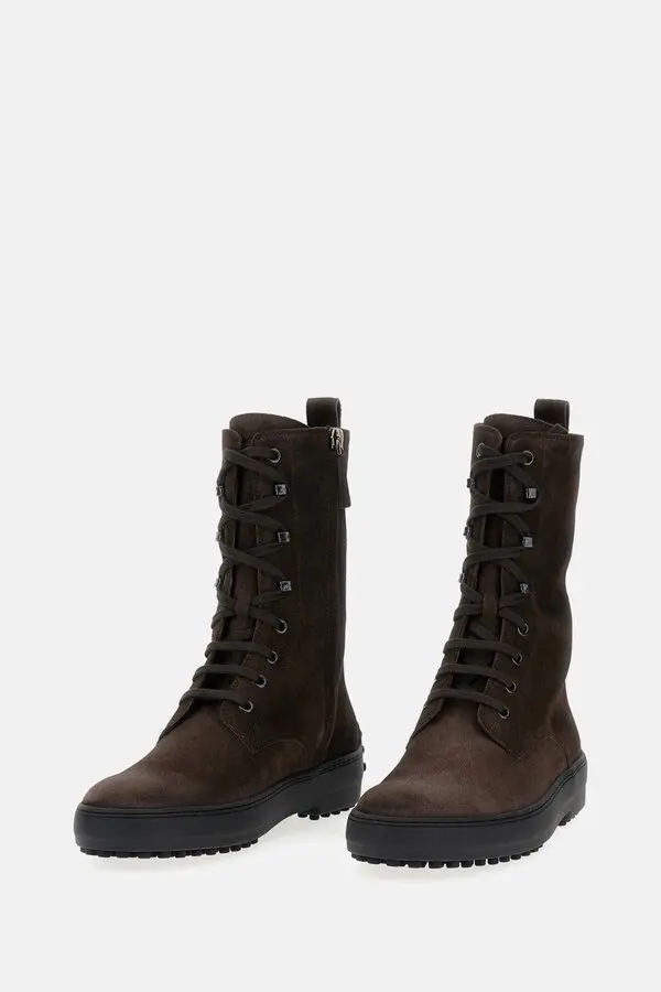 TOD'S High Suede Ankle Boots