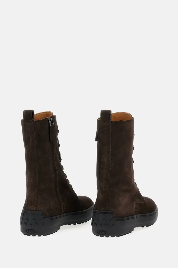 TOD'S High Suede Ankle Boots