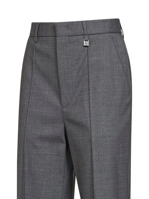 Giuseppe Di Morabito Dark Grey Virgin Wool Tailored Trousers