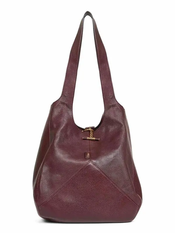 Chloé Burgundy Balloon Shoulder Bag - Multicolor