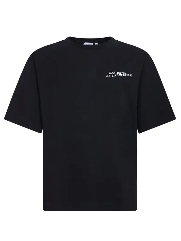 Off-White Black Cotton Jersey Type Arrow Skate T-shirt