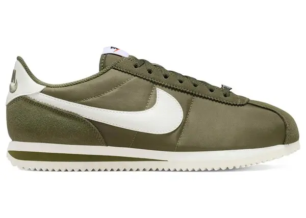 Nike Cortez Textile - Medium Olive/sail