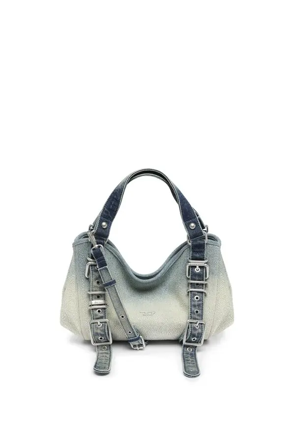 DIESEL® D-one Small Top-handle Bag In Crystal Solarised Denim
