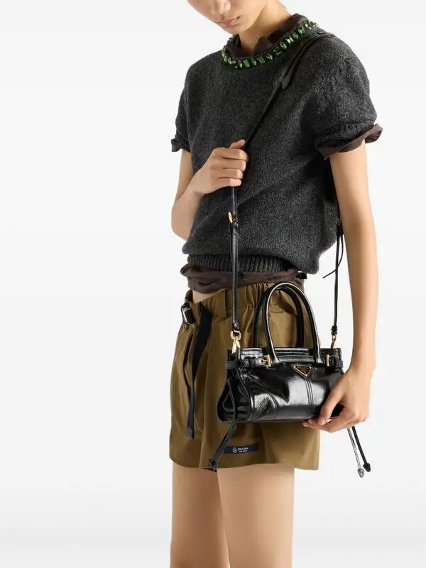 Prada Bonnie Mini Leather Handbag