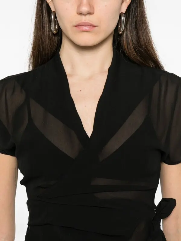 Rick Owens Silk Wrap Top