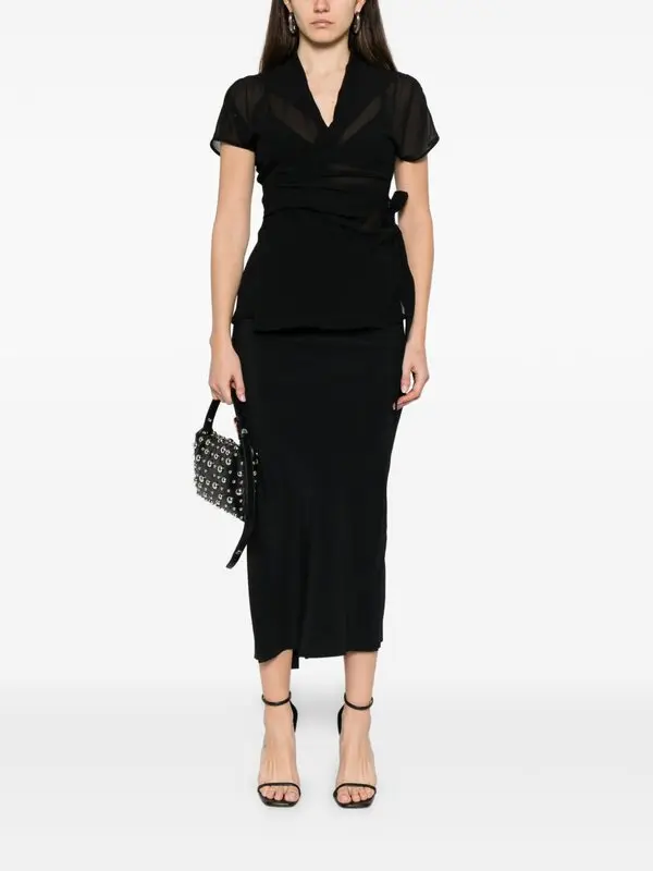 Rick Owens Silk Wrap Top