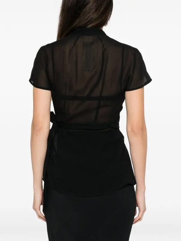 Rick Owens Silk Wrap Top