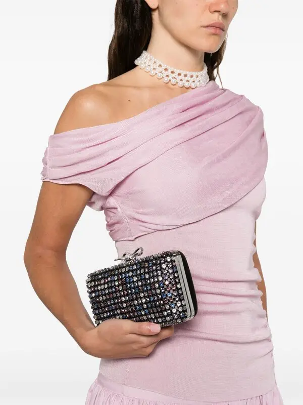 SELF-PORTRAIT Crystal Embellished Clutch