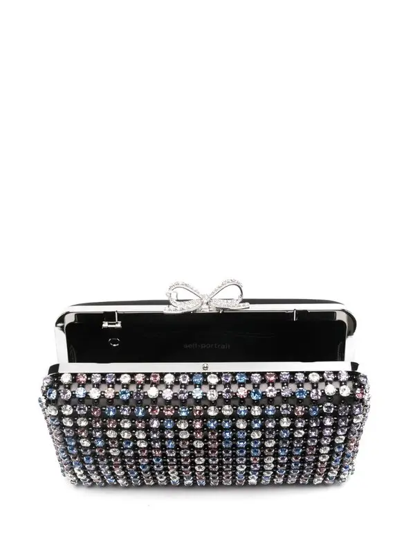 SELF-PORTRAIT Crystal Embellished Clutch