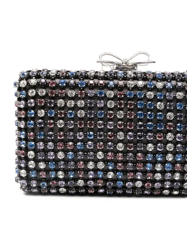 SELF-PORTRAIT Crystal Embellished Clutch