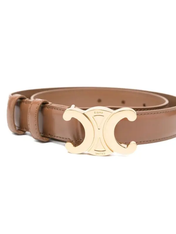 Celine Triomphe Leather Belt