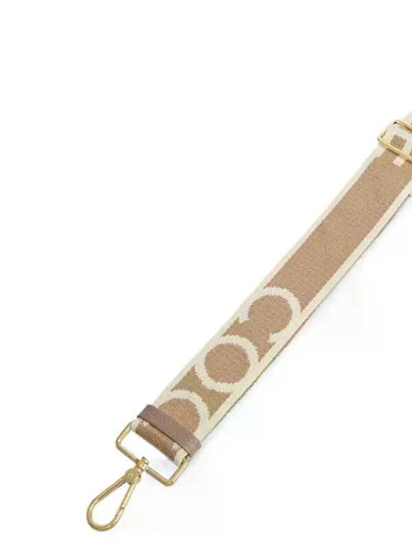 COCCINELLE Nastro Signature Jacquard Logo-motif Shoulder Strap