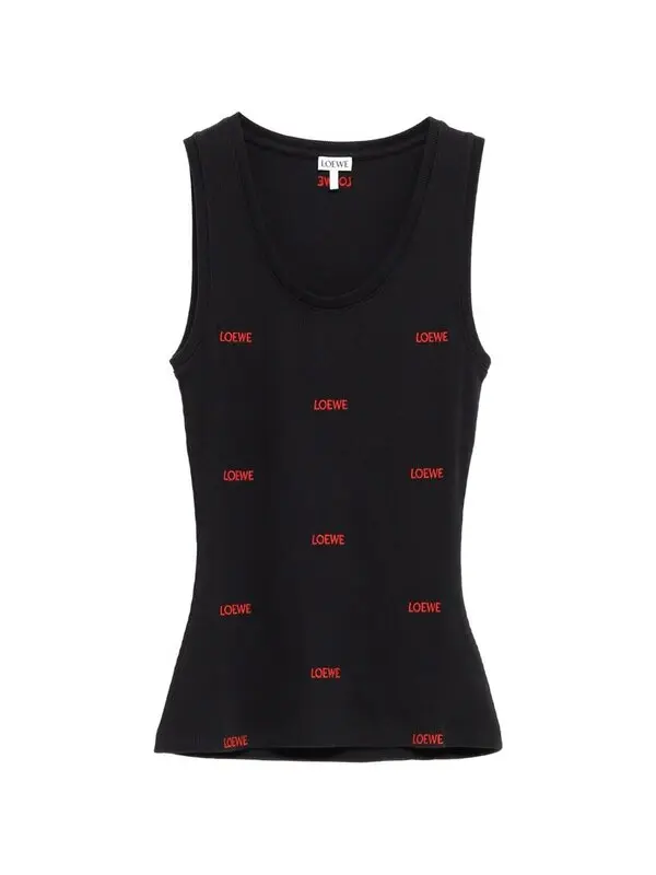 Loewe Logo Cotton Tank Top