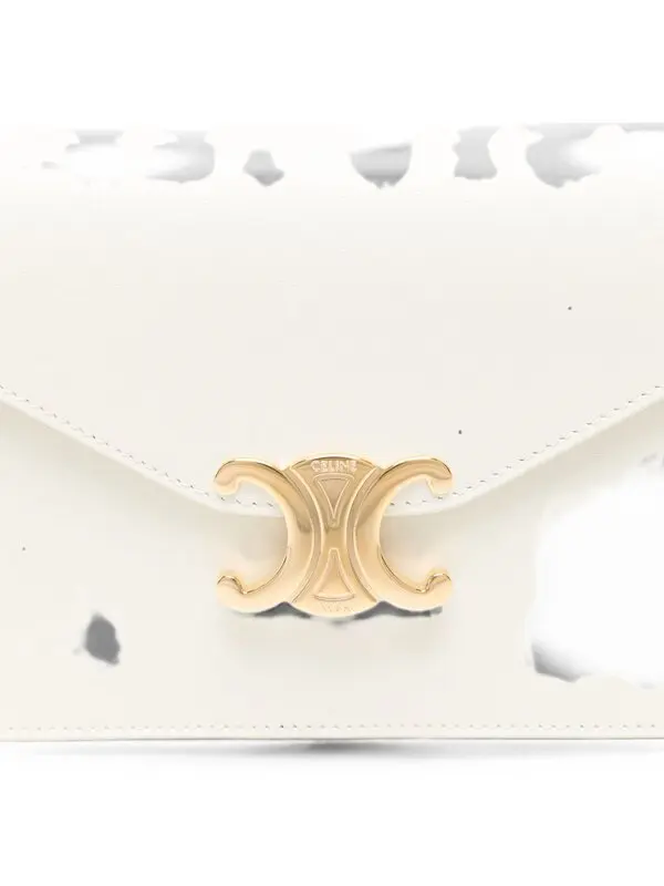 Celine Margo Leather Wallet On Chain