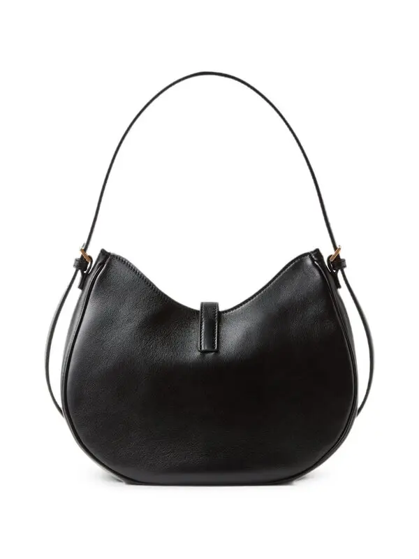 Versace Emblème Leather Hobo Bag