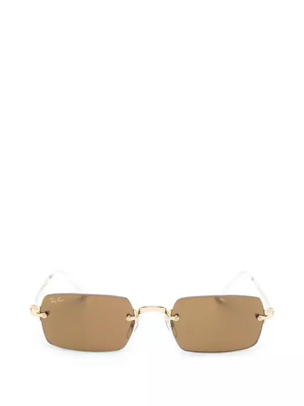 Ray-ban X Asap Rocky Rimless Rectangle-frame Sunglasses