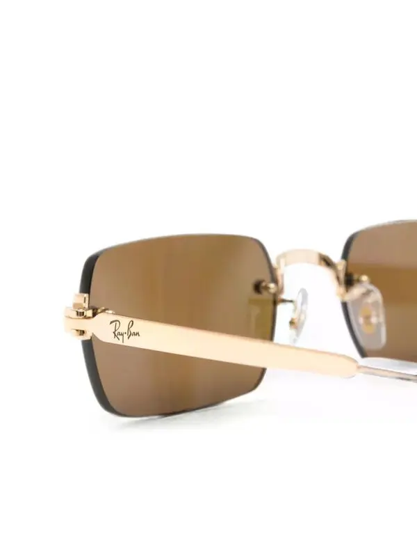 Ray-ban X Asap Rocky Rimless Rectangle-frame Sunglasses