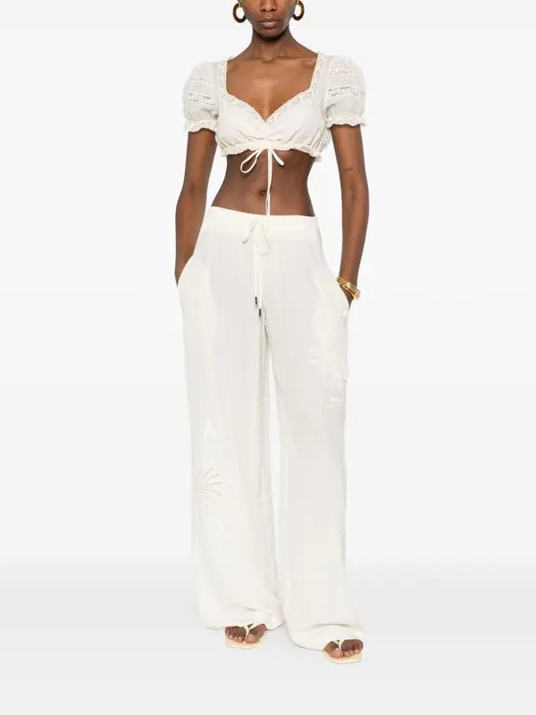 ERMANO SCERVINO Ermanno Scervino Silk Pajama Trousers