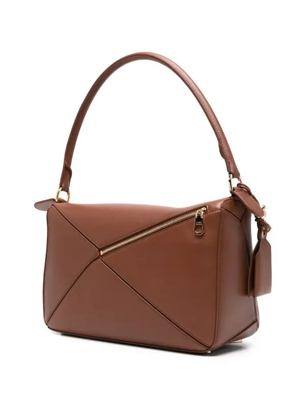 Loewe Puzzle Featherlight Medium Leather Handbag - Multicolor