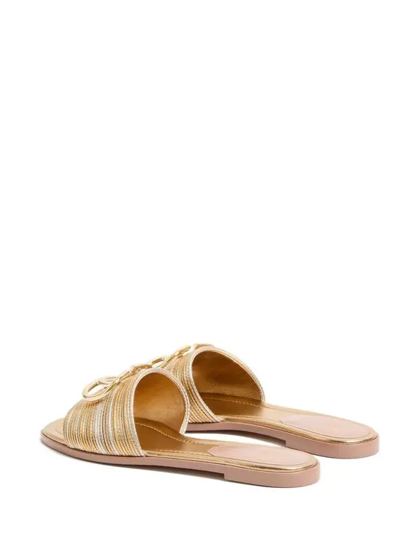 Valentino Garavani Vlogo Signature Flat Sandals - Multicolor