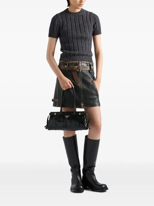 Prada Bonnie Leather Handbag