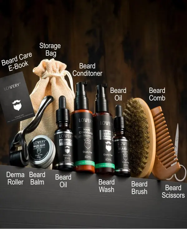 LOVERY Beard Grooming And Growth Kit