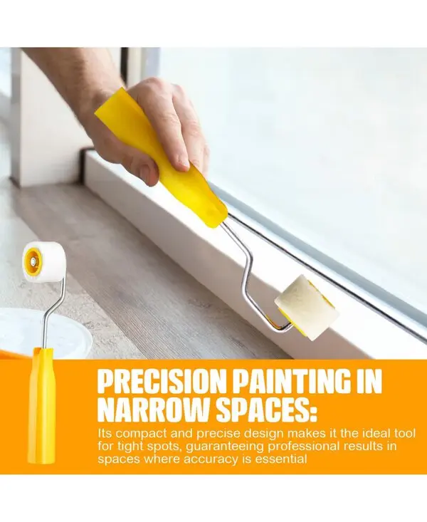 XDOVET Minit Roller Touch Up Trim Edge Corner Brush Tool Window Frame
