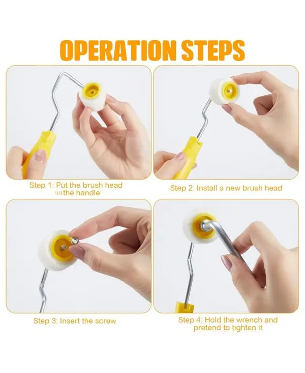 XDOVET Minit Roller Touch Up Trim Edge Corner Brush Tool Window Frame