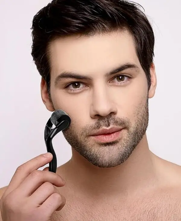 LOVERY Micro Needle Derma Roller For Face And Body - Black