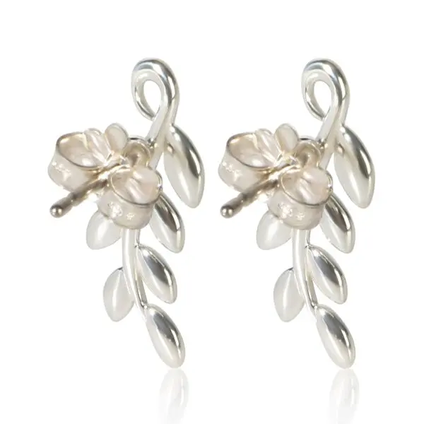 Tiffany & Co. Sterling Silver Paloma Picasso Olive Leaf Earrings