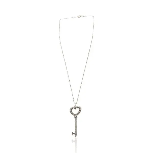 Tiffany & Co. Sterling Silver Heart Key Pendant