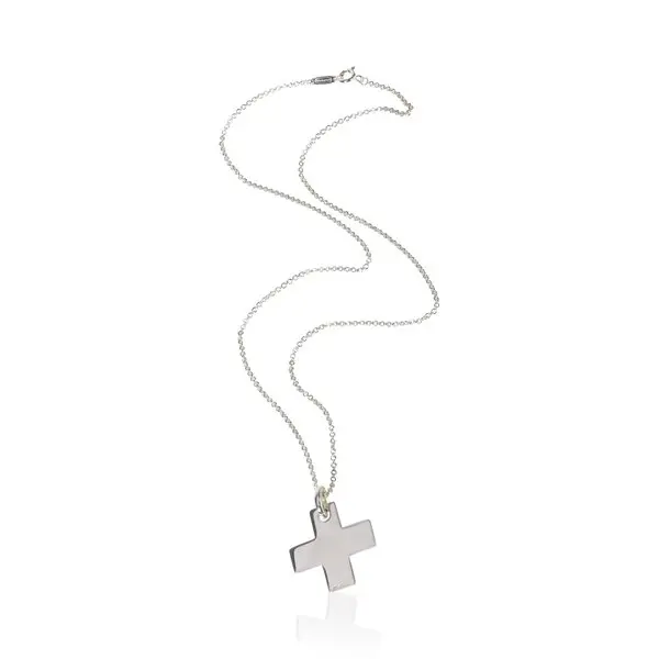 Tiffany & Co. Sterling Silver 1837 Cross Pendant