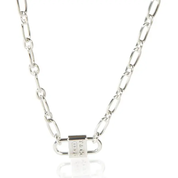 Tiffany & Co. Sterling Silver 1837 Double Lock Necklace - Sterling_silver