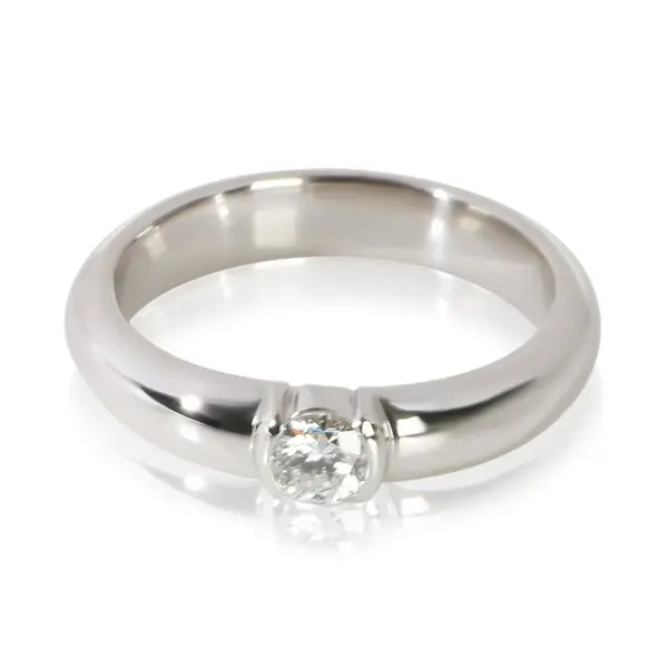 Tiffany & Co. 0.21 Ct Round Brilliant Diamond Solitaire Engagement Ring - Platinum