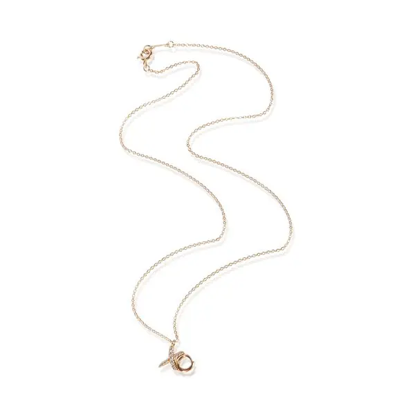Tiffany & Co. Rose Gold Diamond Paloma Picasso Xo Pendant Necklace