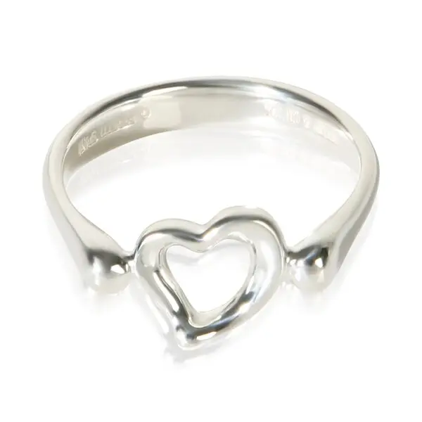 Tiffany & Co. Sterling Silver Elsa Peretti Open Heart Ring - Sterling_silver