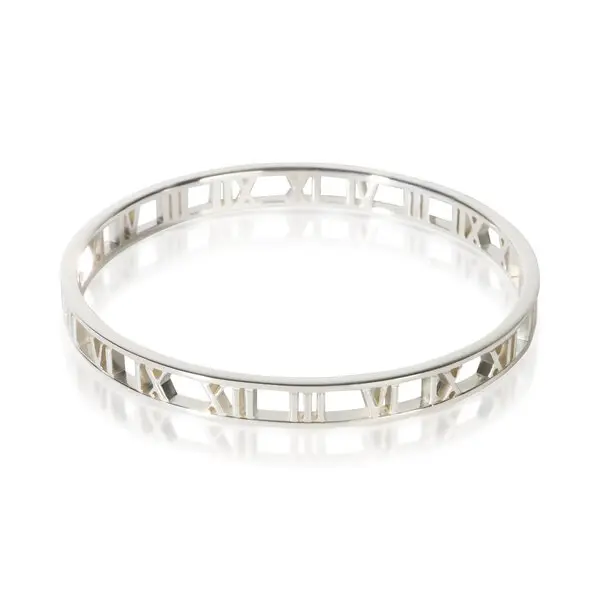 Tiffany & Co. Sterling Silver Atlas Open Bangle Bracelet