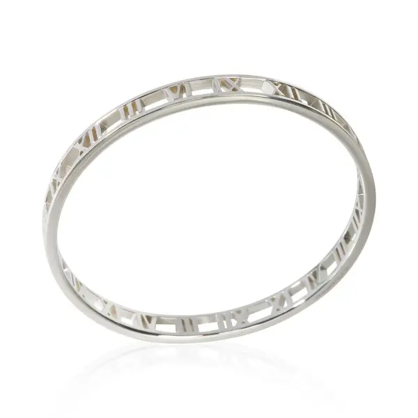 Tiffany & Co. Sterling Silver Atlas Open Bangle Bracelet