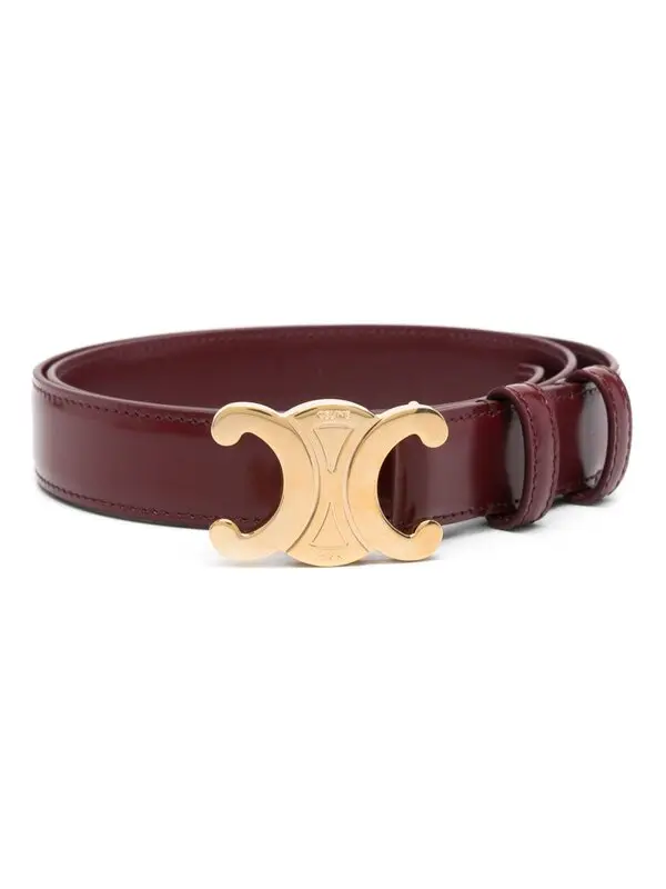 Celine Triomphe Medium Leather Belt