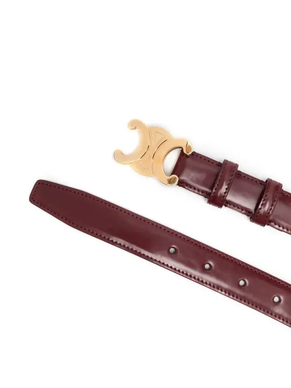 Celine Triomphe Medium Leather Belt