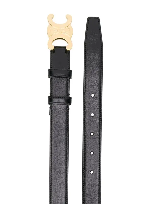 Celine Triomphe Medium Leather Belt