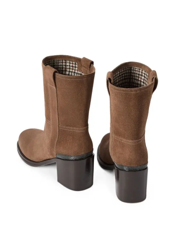 Brunello Cucinelli Leather Ankle Boots