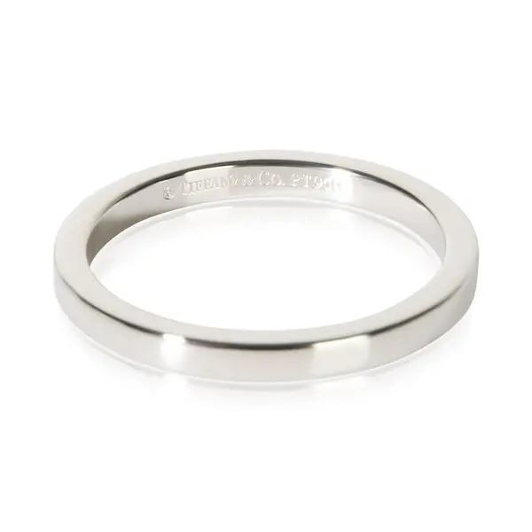 Tiffany & Co. 2mm Flat Band Ring - Platinum