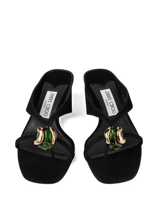 JIMMY CHOO Emeri Suede Leather Sandals